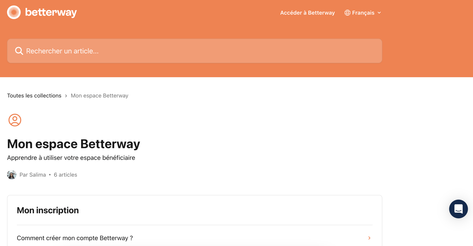 Comment et qui puis-je contacter chez Betterway
